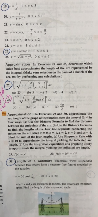 Solved 㗊 Finding Arc Length in Exercises 17-26, (a) sketch | Chegg.com