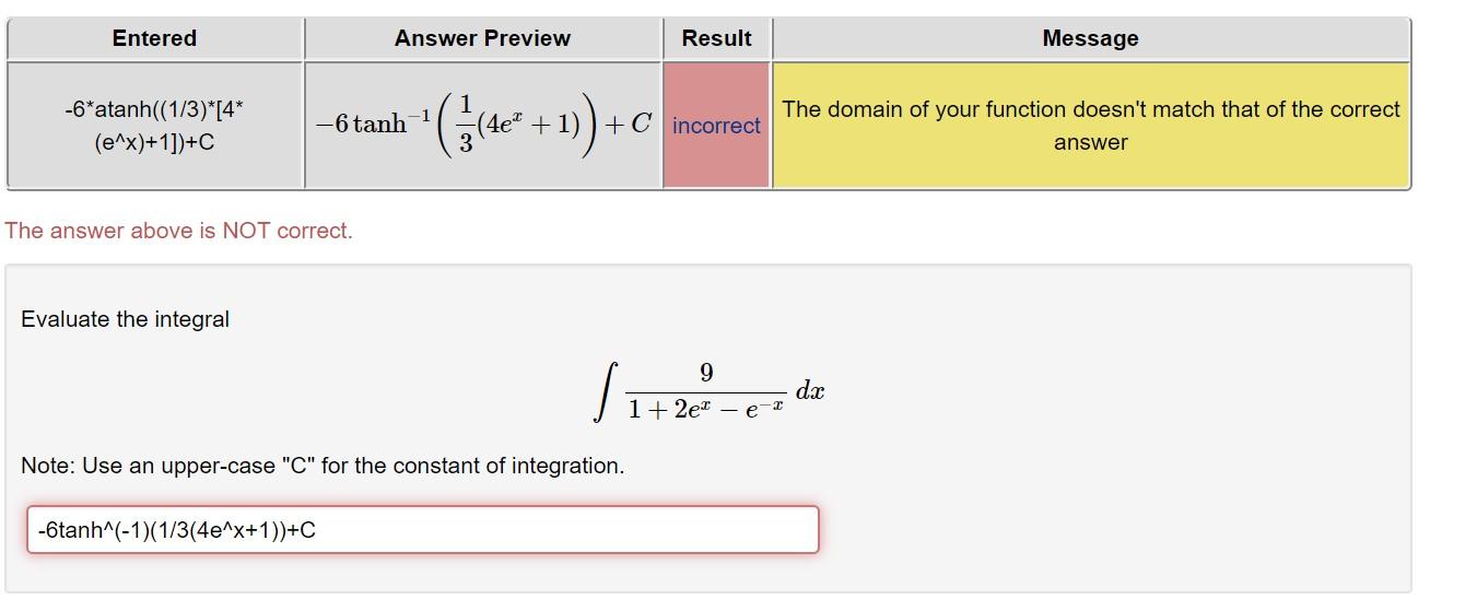 Solved Entered Answer Preview Result Message | Chegg.com