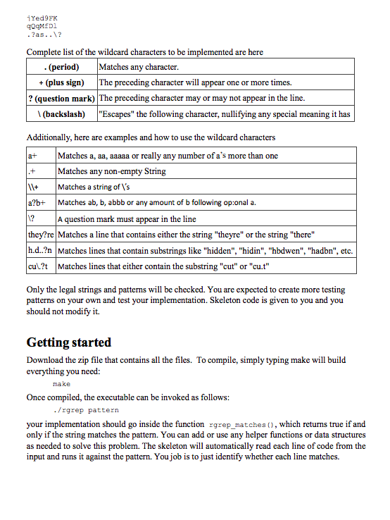 Solved grep is a UNIX utility that is used to parse or | Chegg.com