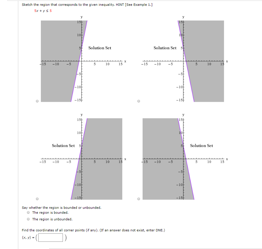 Solved Sketch the region that corresponds to the given | Chegg.com