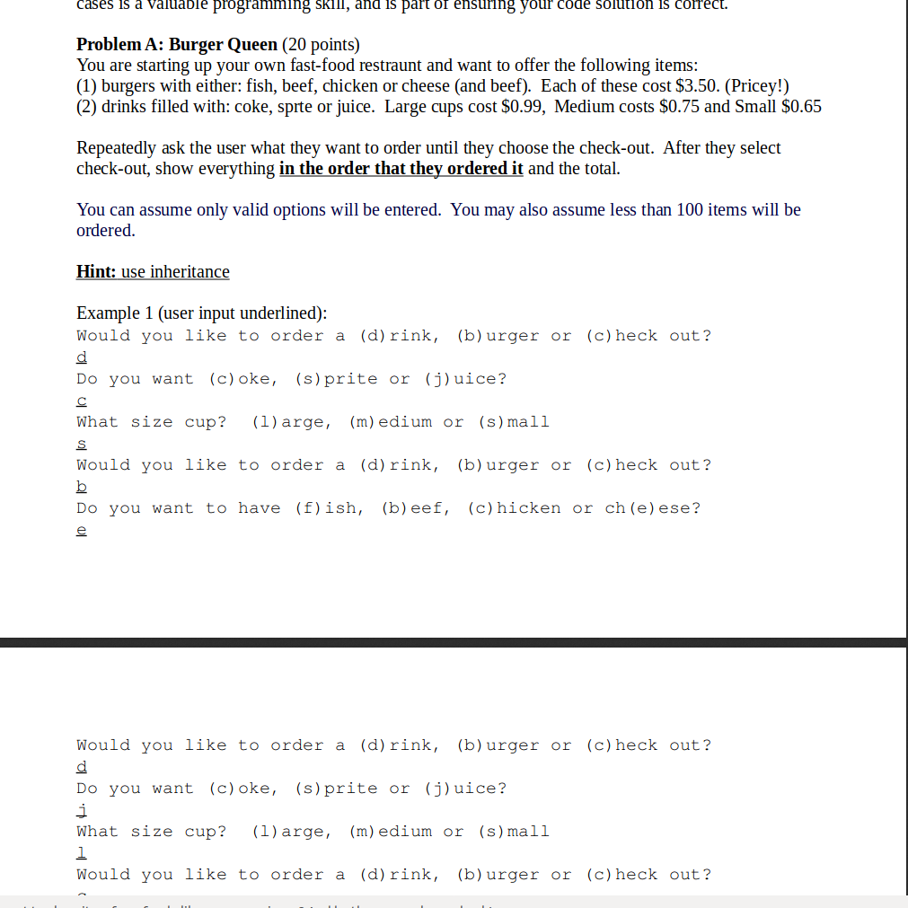 Solved cases is a Väluadle programming SKIII, and is part ol | Chegg.com