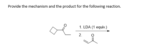 Solved Provide the mechanism and the product for the | Chegg.com