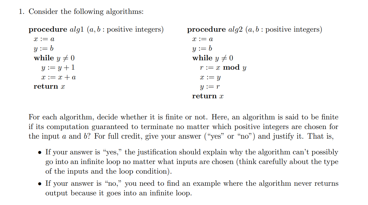 x:=ay:=b while y =0y:=y+1x:=x+a return xx:=ay:=b | Chegg.com