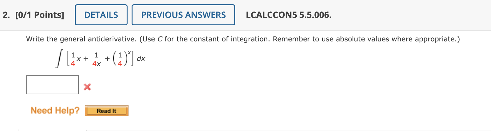 Solved Write the general antiderivative. (Use C for the | Chegg.com Solved Write the general antiderivative. (Use C for the | Chegg.com