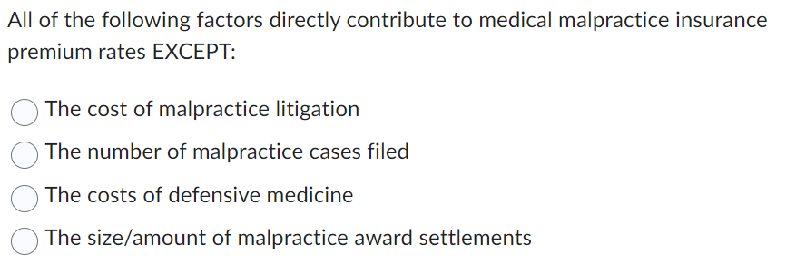 All of the following factors directly contribute to | Chegg.com