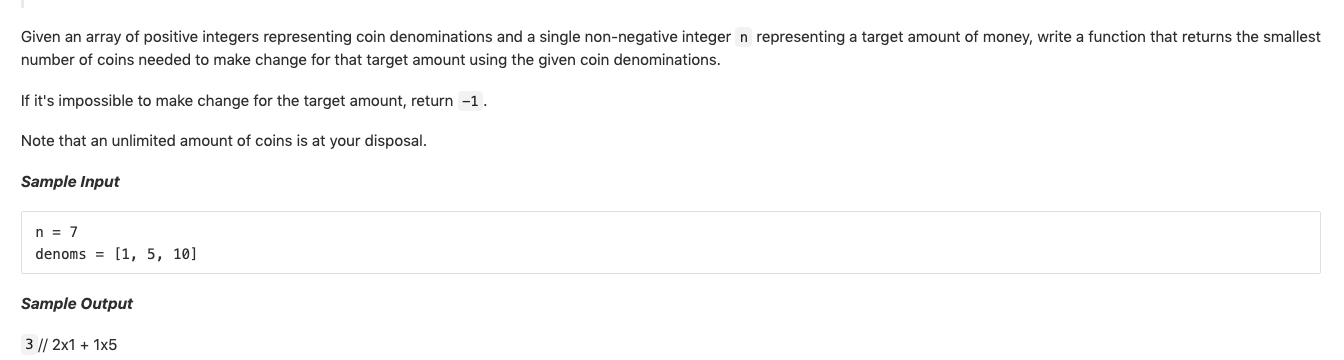 Solved Given an array of positive integers representing coin | Chegg.com