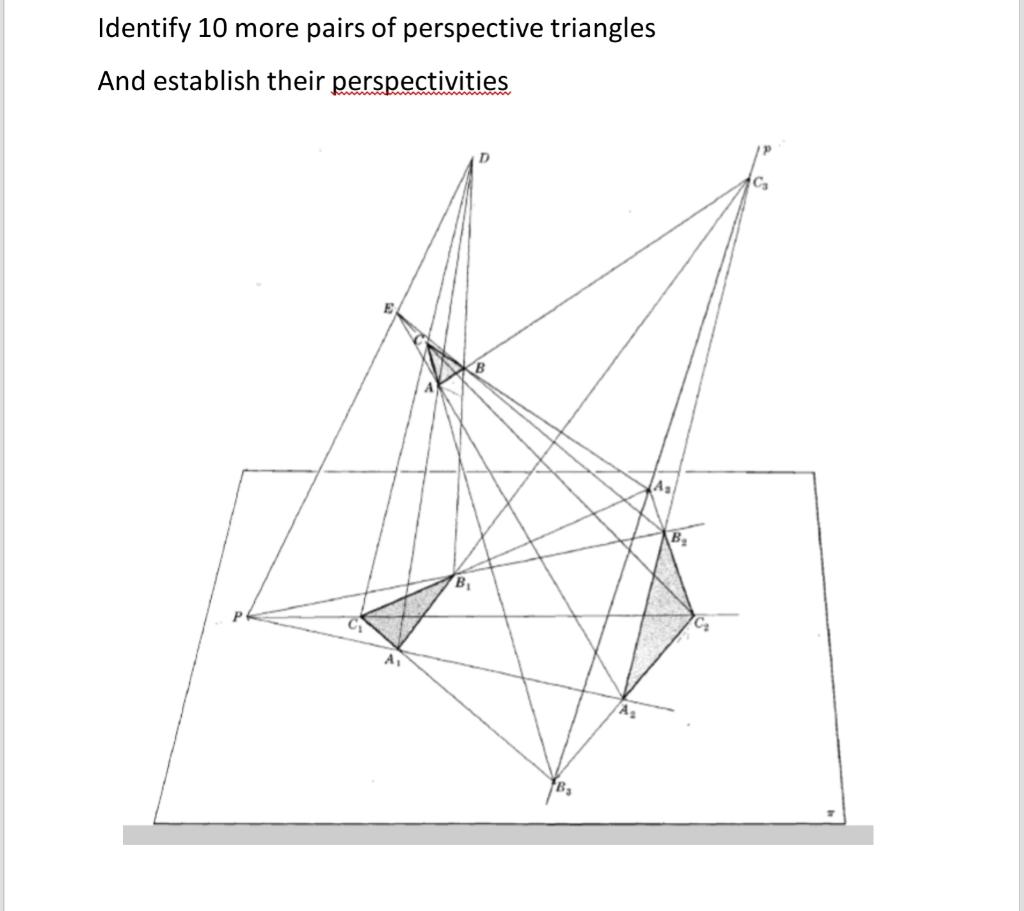 Solved Identify 10 more pairs of perspective triangles And | Chegg.com