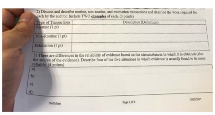 Discuss and describe routine, non-routine, and | Chegg.com