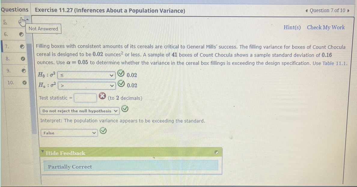 Solved Filling boxes with consistent amounts of its cereals | Chegg.com