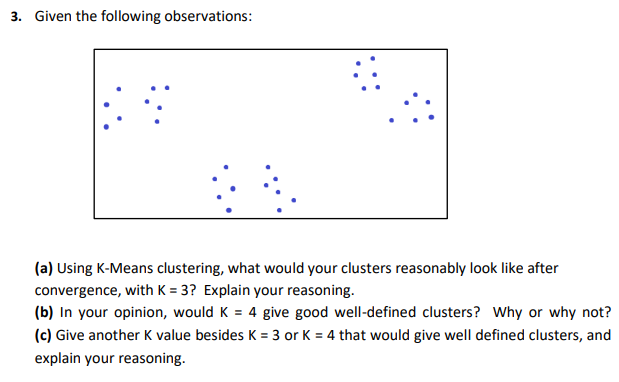 Solved 3. Given the following observations: (a) Using | Chegg.com