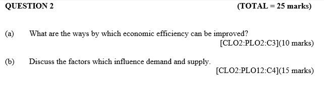 Solved QUESTION 2 (TOTAL = 25 marks) (a) What are the ways | Chegg.com