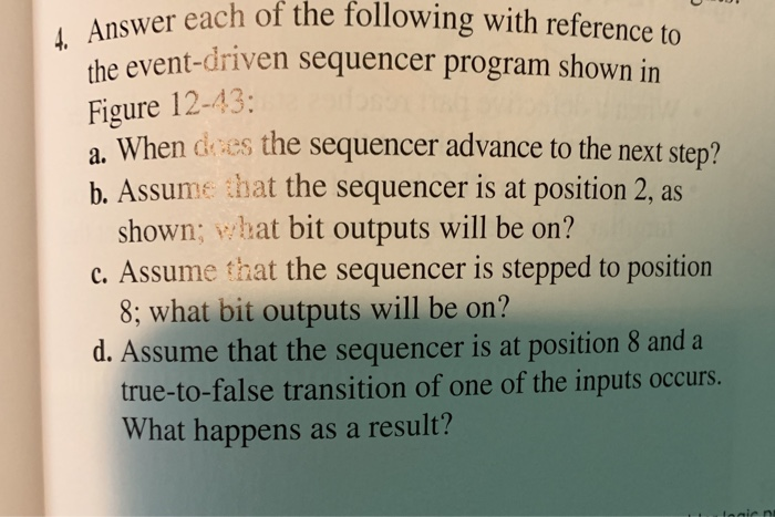 Solved Inputs Ladder logic program module 02 L2 S1 SEQUENCER | Chegg.com