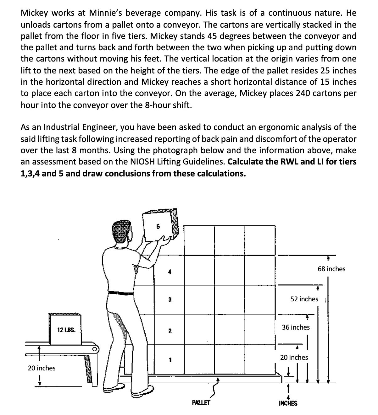 Solved Mickey works at Minnie's beverage company. His task | Chegg.com