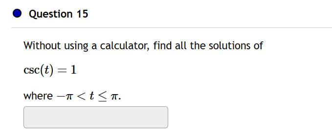 Solved Without using a calculator, find all the solutions of | Chegg.com