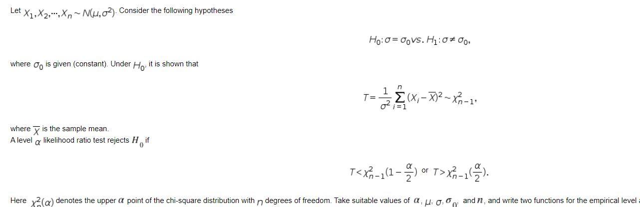 Solved Using R or Python: Write two functions for the | Chegg.com