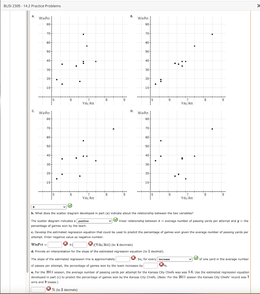 Solved BUSI 2305 - 14.2 Practice Problems X Questions | Chegg.com