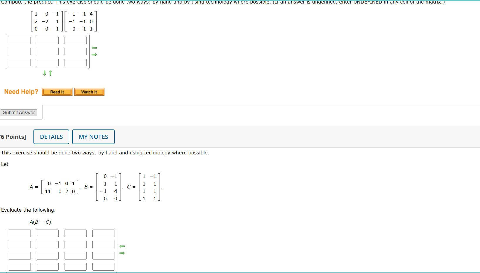 Solved compute the proauct. Inis exercise snouia de aone two | Chegg.com
