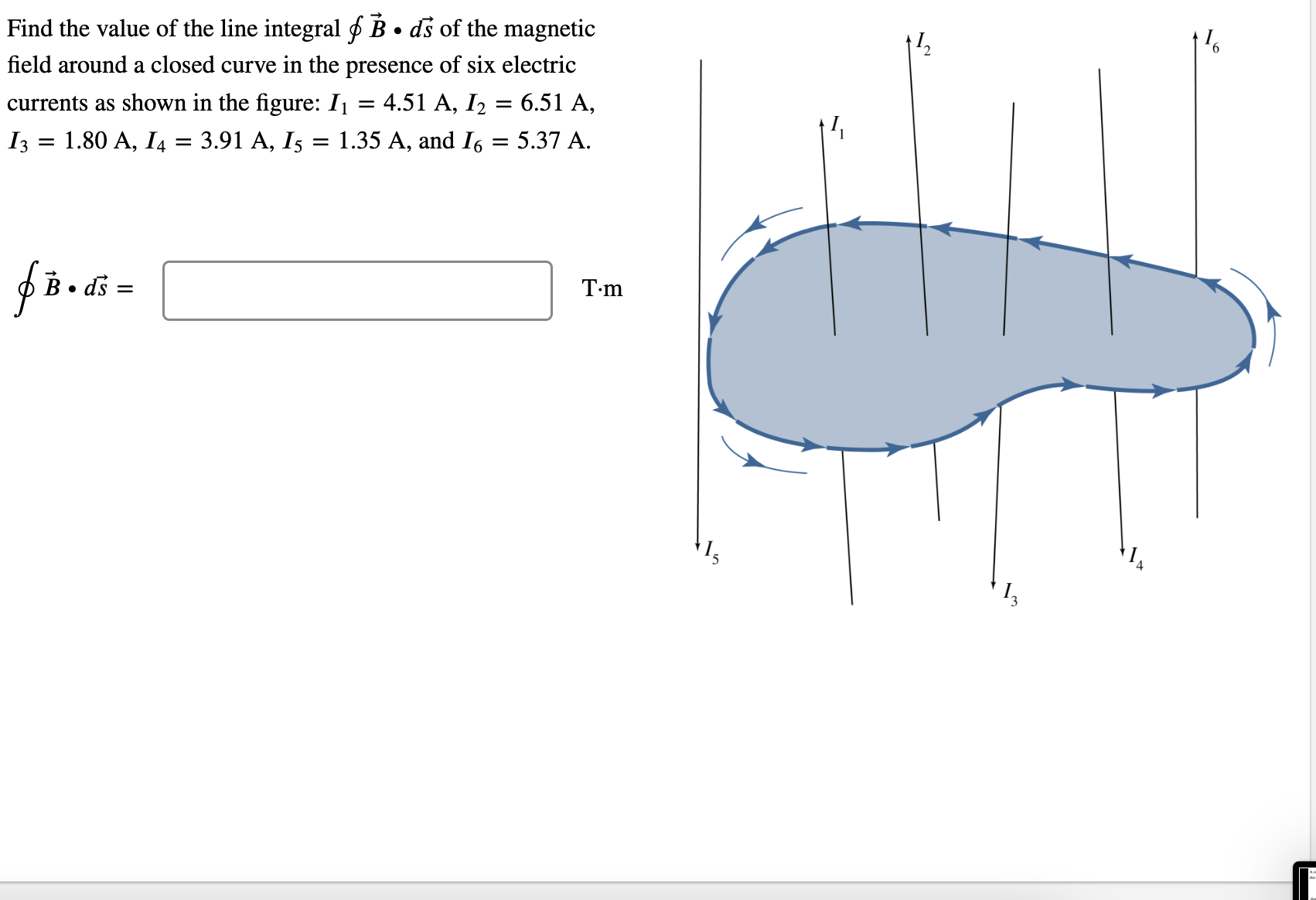 Solved Find the value of the line integral ∮B⋅ds of the | Chegg.com