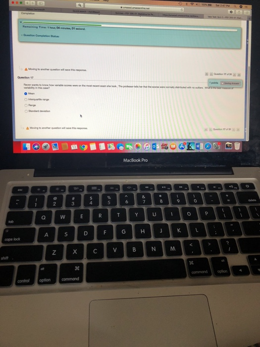 Solved Ouention MacBook Pro 2 Q w 0 caps lock control option | Chegg.com