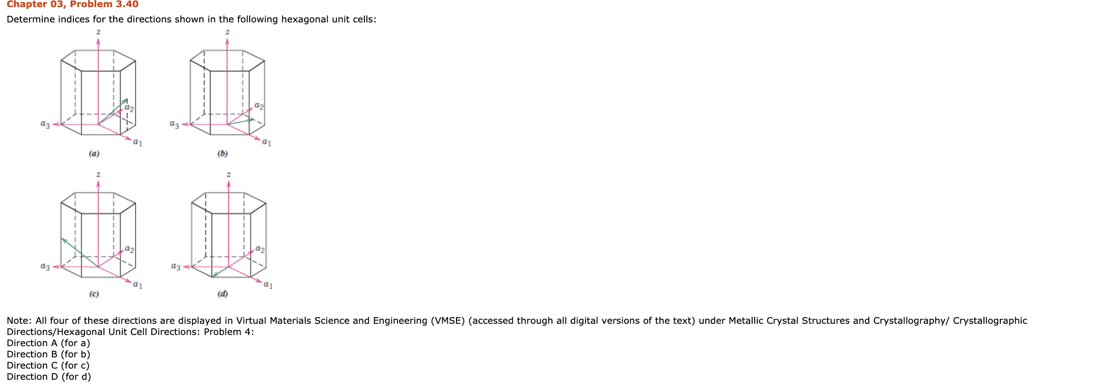 Solved Chapter 03, Problem 3.40 Determine indices for the | Chegg.com