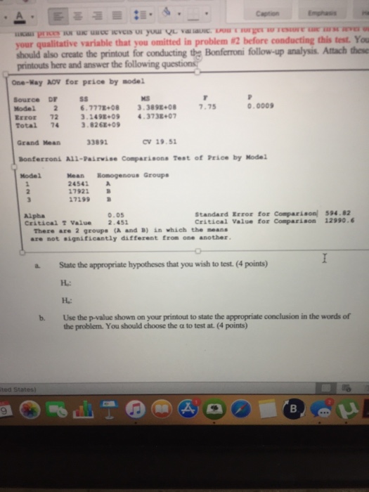 Solved your qualitative variable that you omitted in problem | Chegg.com