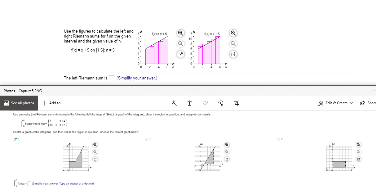 Solved Use the figures to calculate the left and right | Chegg.com