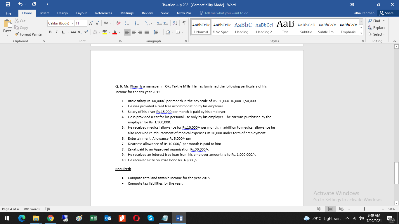 50 5 X File Home Insert Design Layout References | Chegg.com