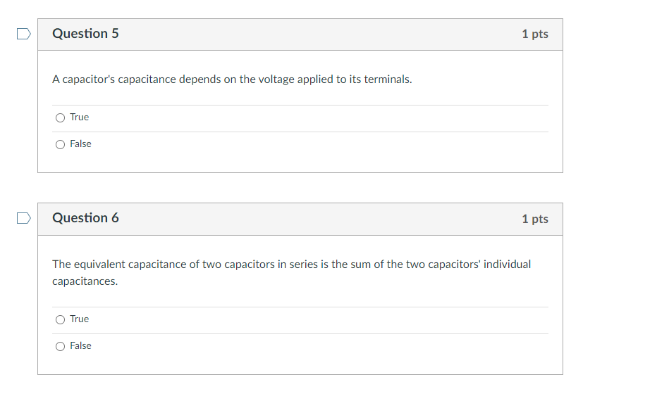 Solved A capacitor's capacitance depends on the voltage | Chegg.com