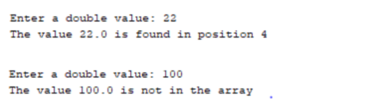 Solved Working with Methods and regular Arrays In this | Chegg.com