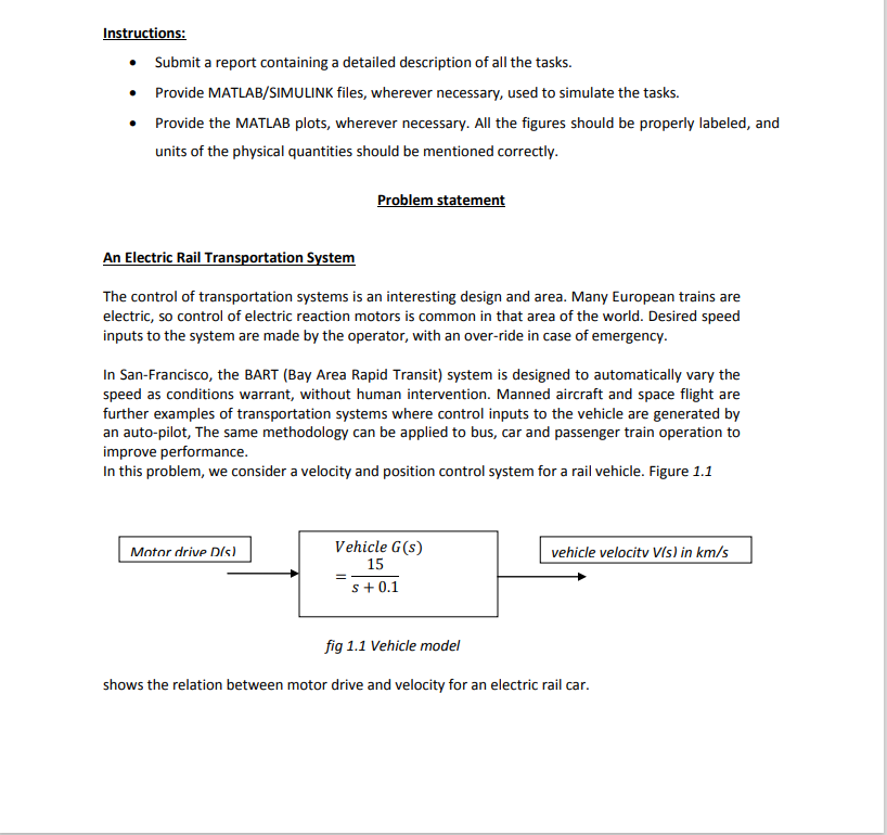 Solved Instructions: • Submit a report containing a detailed | Chegg.com