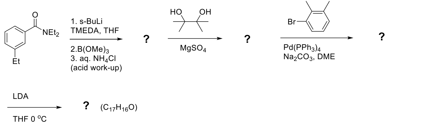 Solved HO ОН Br 1. S-Buli TMEDA, THE NEt2 ? ? ? MgSO4 | Chegg.com