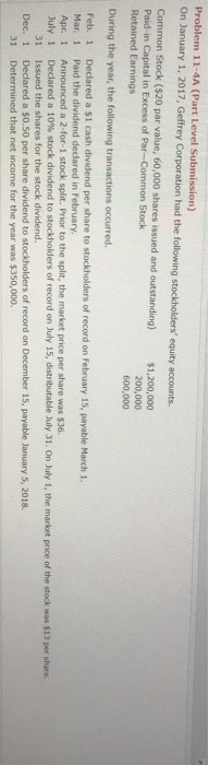 Solved Problem 11-4A (Part Level Submission) On January 1, | Chegg.com