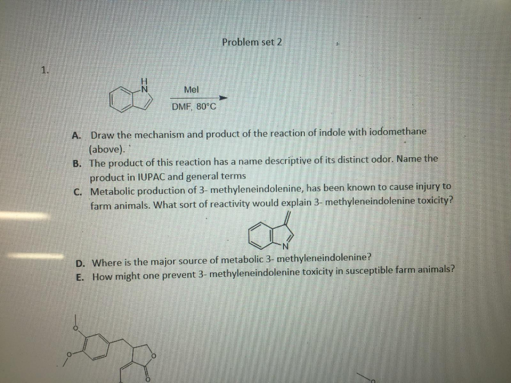 Solved Problem set 2 1. Mel DMF, 80°C A. Draw the mechanism | Chegg.com