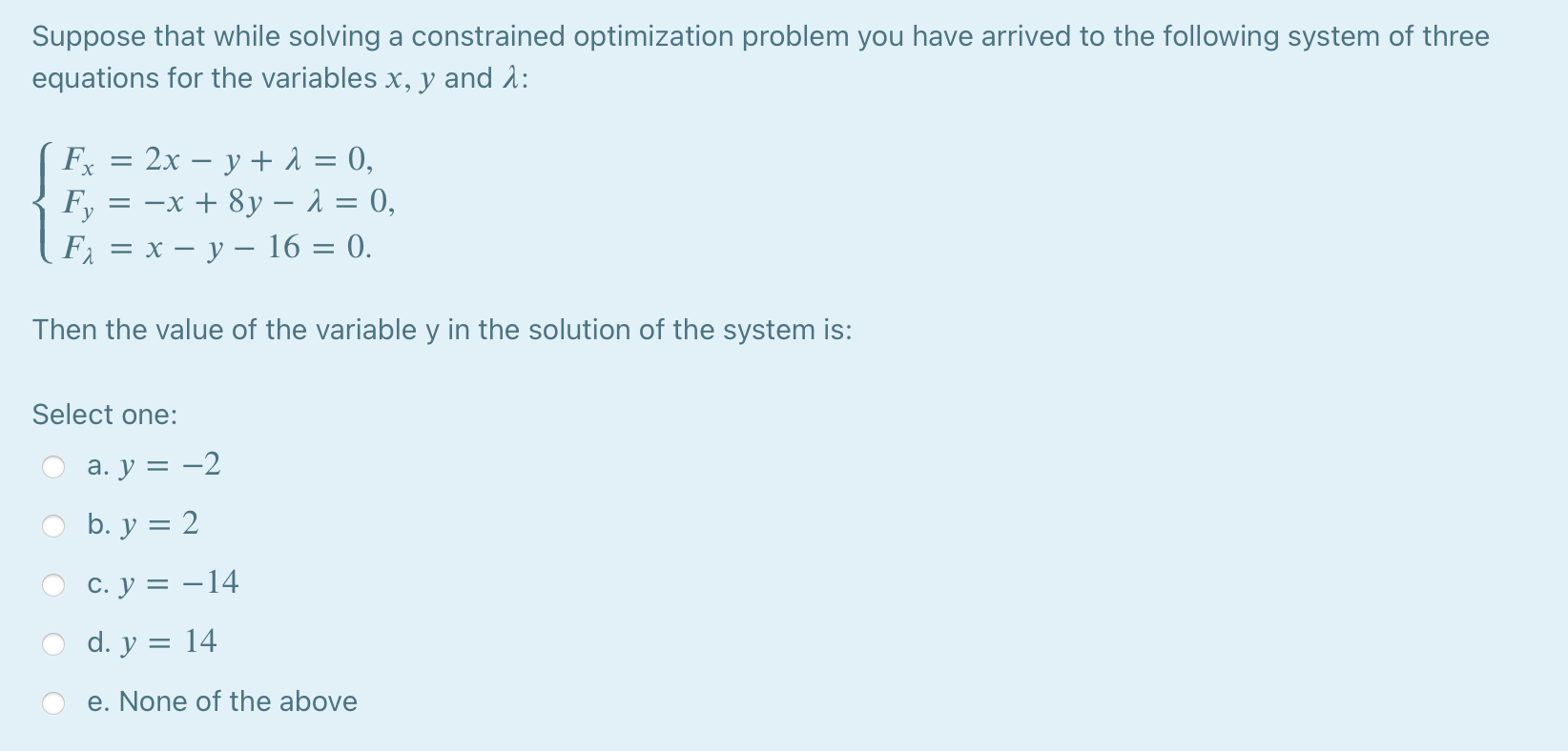Solved Suppose that while solving a constrained optimization | Chegg.com