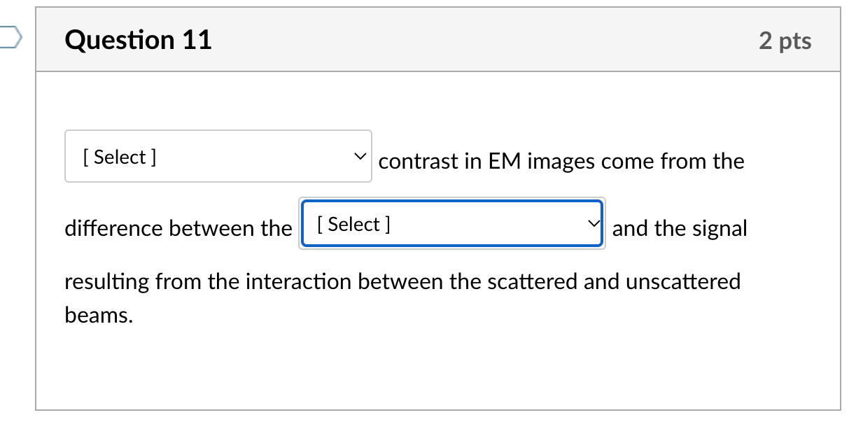 Solved contrast in EM images come from the difference | Chegg.com