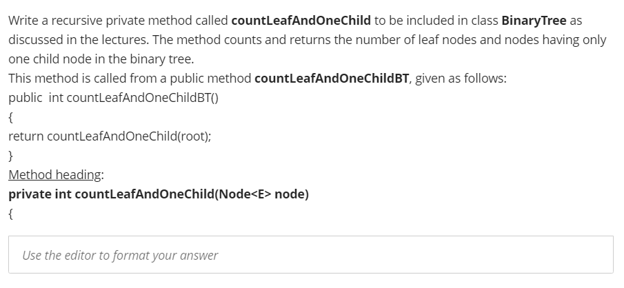 Solved Write A Recursive Private Method Called 
