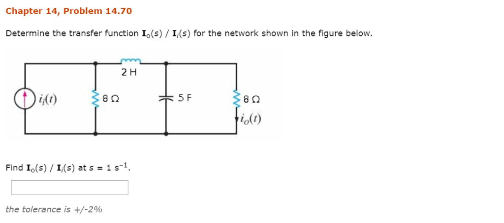 Solved Chapter 14, Problem 14.7o Determine the transfer | Chegg.com