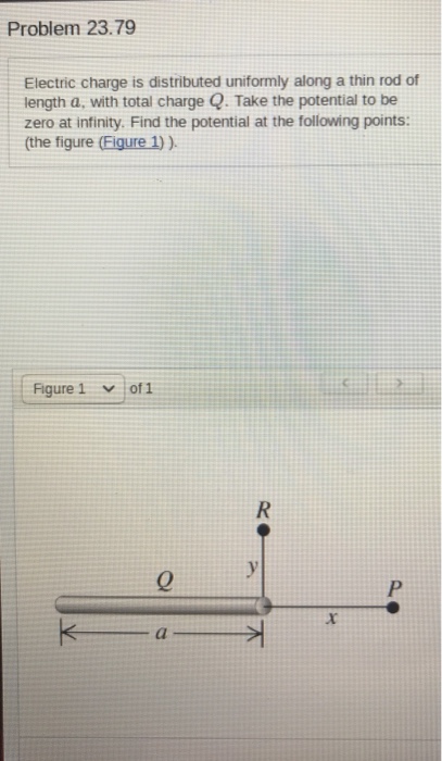 Solved Part A find the potential at the point P, a distance | Chegg.com