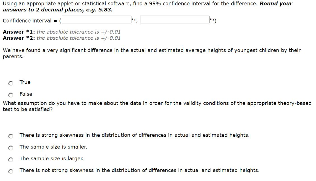 Solved Using an appropriate applet or statistical | Chegg.com