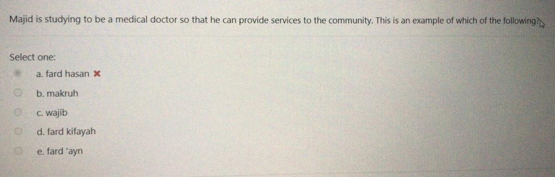 Solved Majid is studying to be a medical doctor so that he | Chegg.com