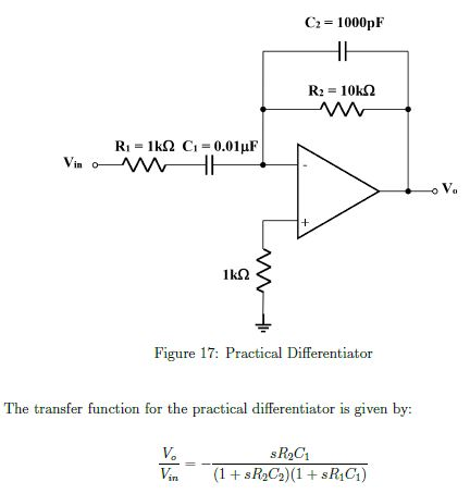 Solved Derive the transfer function for the practical | Chegg.com