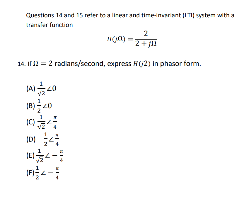 Solved Questions 14 and 15 refer to a linear and | Chegg.com