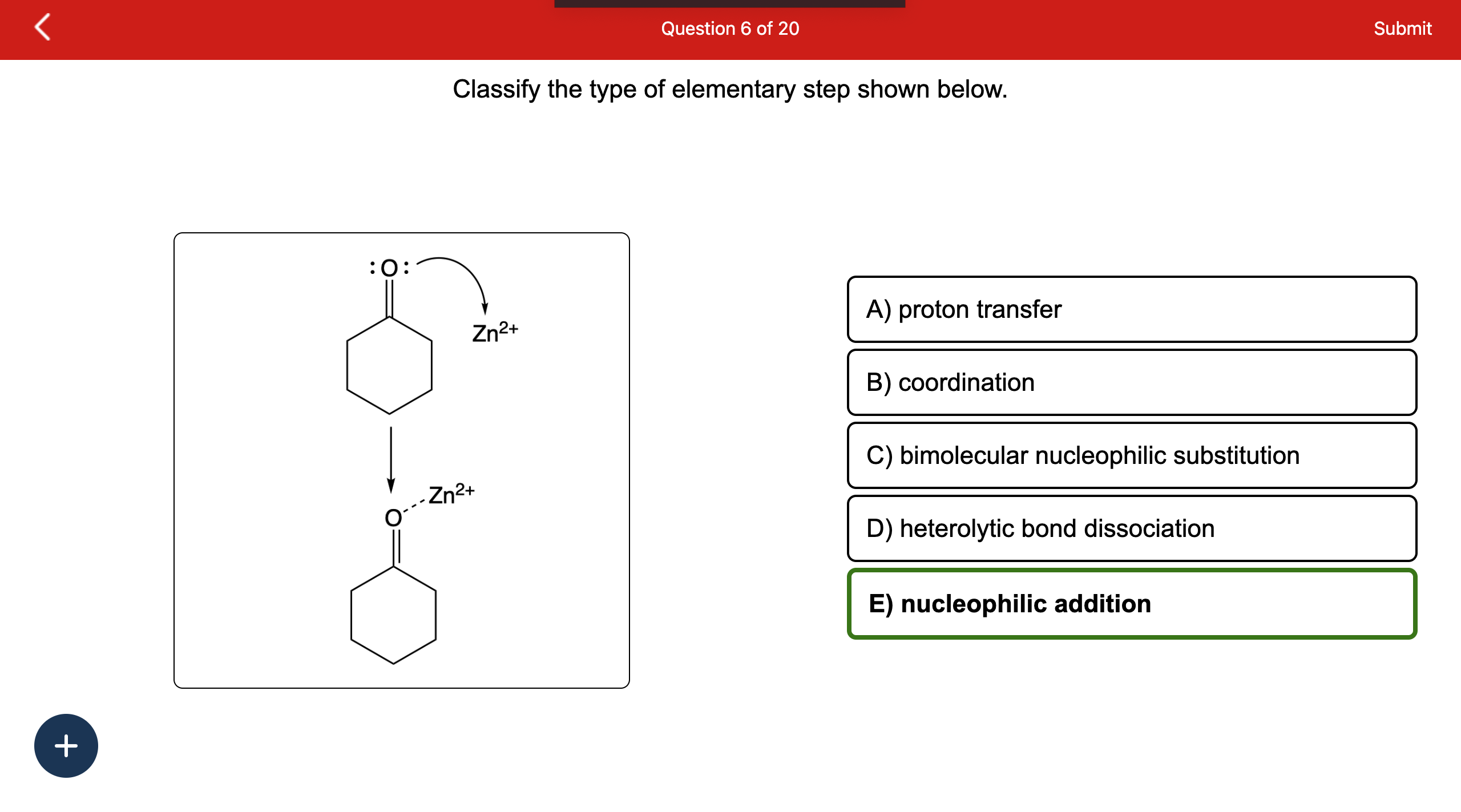 Solved Classify the type of elementary step shown | Chegg.com