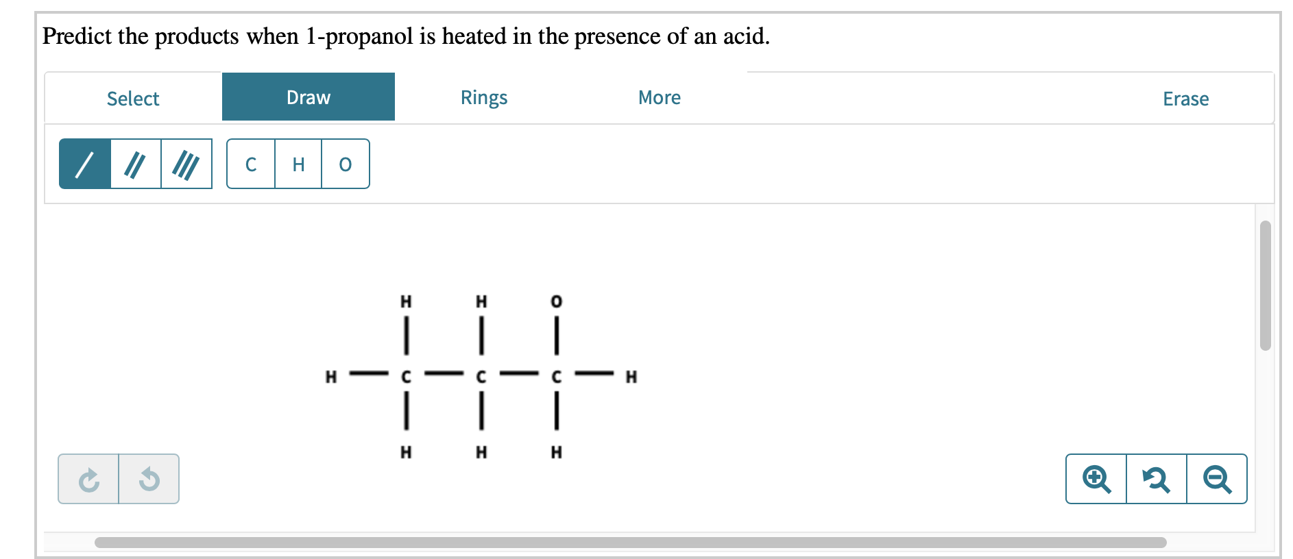 Solved Predict the products when 1-propanol is heated in the | Chegg.com