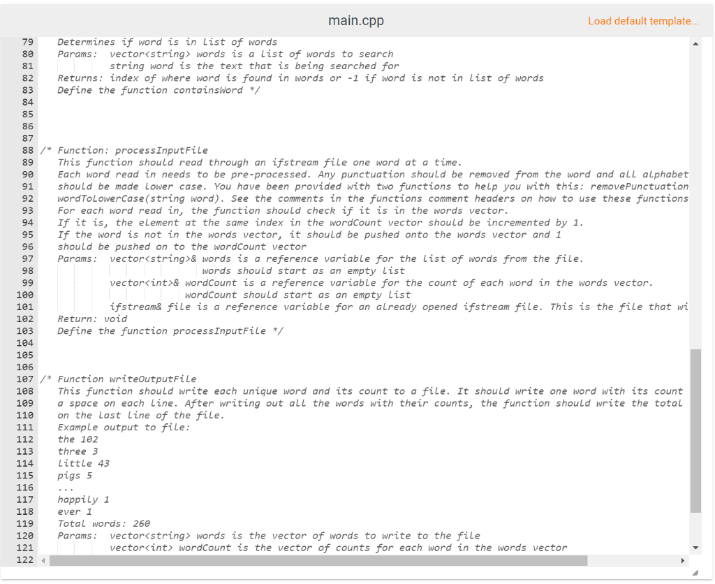 Solved 14 5 LAB Counting Words In A Text File 1 Write The Chegg