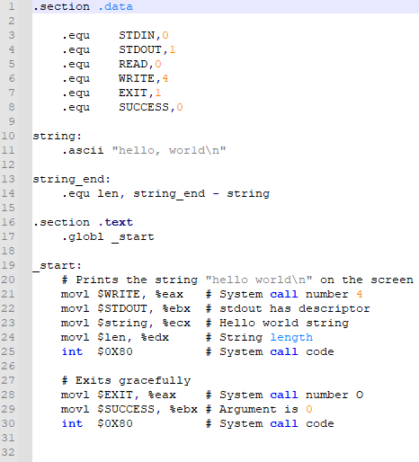 Solved Use an .asciz assembler directive to create a string | Chegg.com