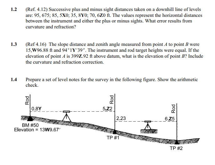 Solved 1.2 (Ref. 4.12) Successive plus and minus sight | Chegg.com
