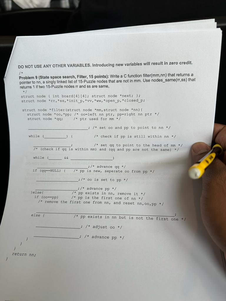 Solved NOT USE ANY OTHER VARIABLES. Introducing new | Chegg.com