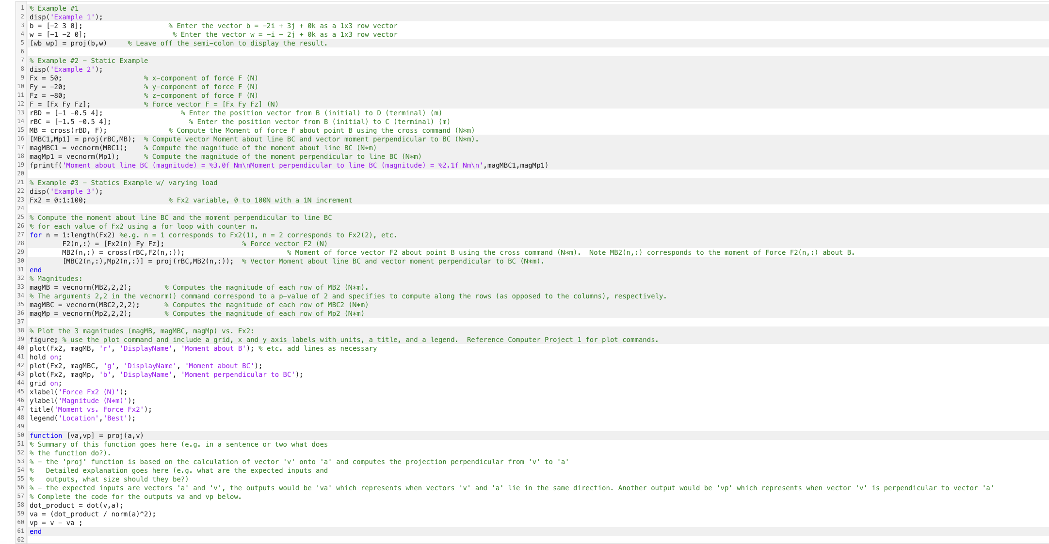 b=−2i^+3j^+0k^w=−i^−2j^+0k^ Example 2 - Statics | Chegg.com