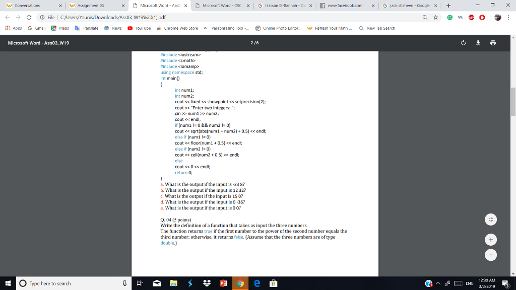 Solved c++ | Chegg.com